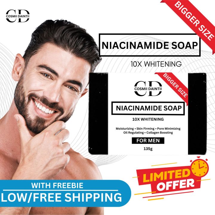 BIGGER SIZE CD NIACINAMIDE SOAP FOR MEN 10X WHITENING SOAP Whitening ...
