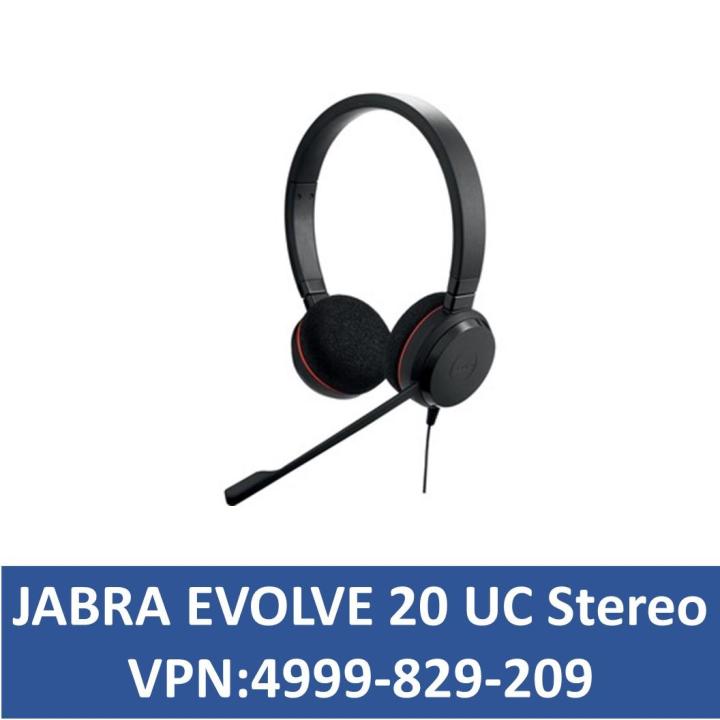 Jabra Evolve 20 UC Stereo VPN: 4999-829-209 | Lazada Singapore