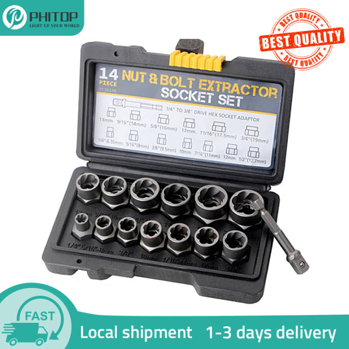 【Best High Quantity】14PCS Portable Nut Removal Tools for Workshop ...
