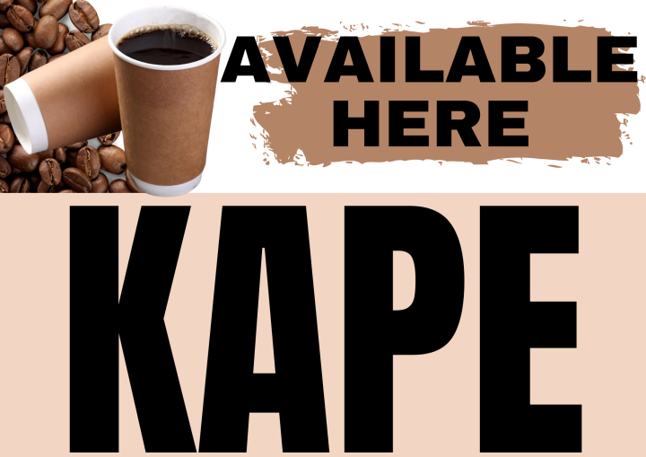 TIMPLA KAPE WATERPROOF LONG LASTING PRINT LAMINATED SIGNAGE | Lazada PH