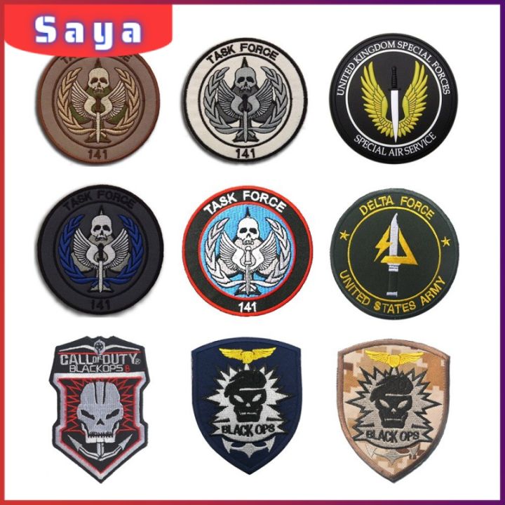 Boutique ∋ 3D Black Ops TASK FORCE velcros Patches Special Forces ...