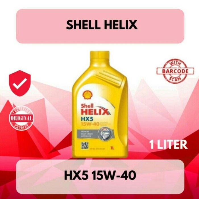 shell helix hx5 15w 40 1Liter | Lazada Indonesia