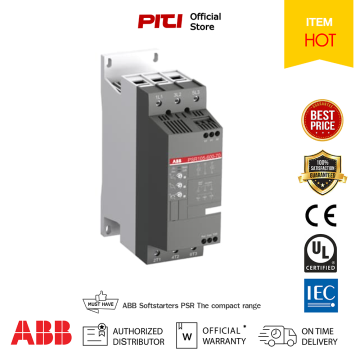 ABB Softstarter PSR9-600-70 9A 4kW 400V ซอฟสตาร์ทเตอร์ PSR The compact ...
