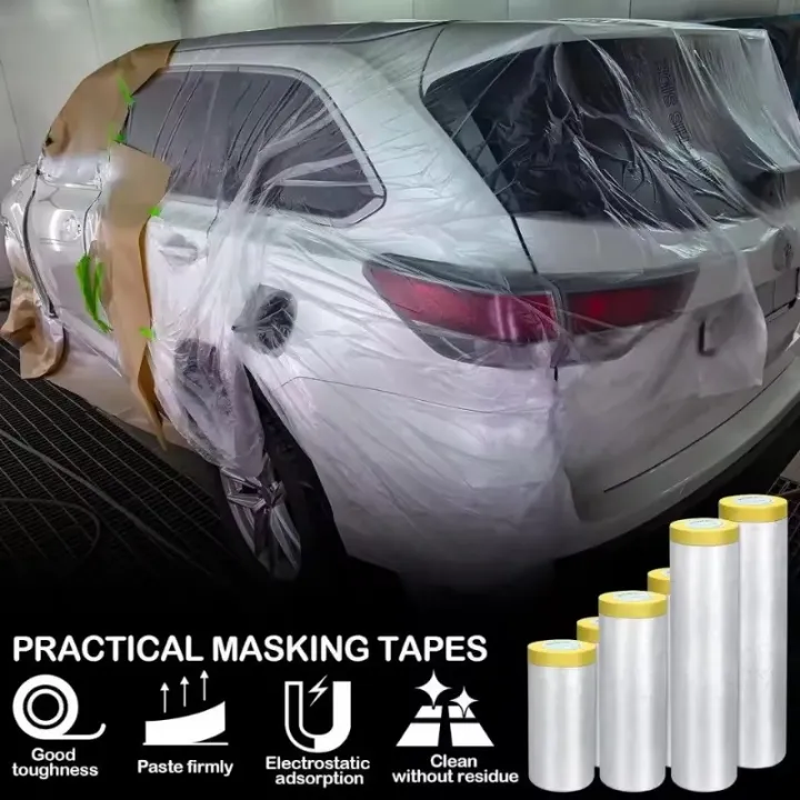 20M Car Paint Masking Film Living Room Decoration Furniture Dustproof ...