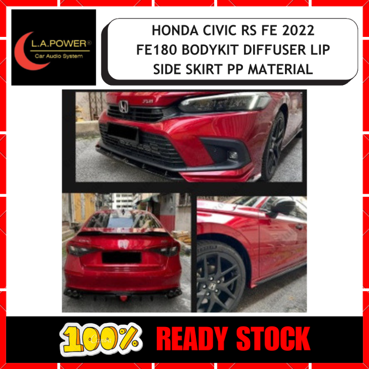 HONDA CIVIC RS FE 2022 FE180 BODYKIT DIFFUSER LIP SIDE SKIRT PP ...