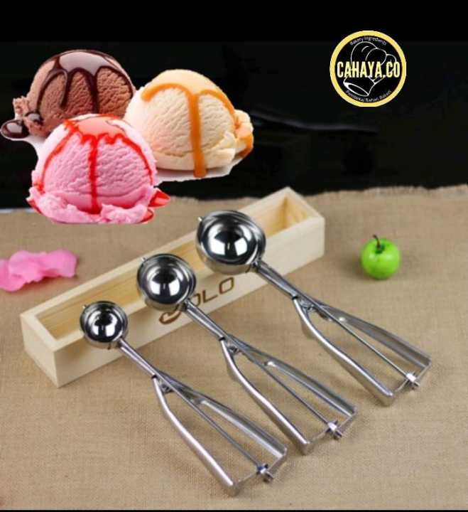 Ice Cream / Mash Potato Scoop / Stainless Steel Cookie Ball / Scooper ...