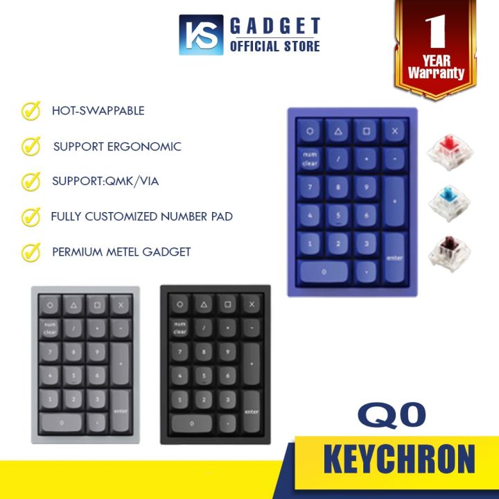 Keychron Q0 customized Pad small mechanical keyboard 21-key QMK change ...