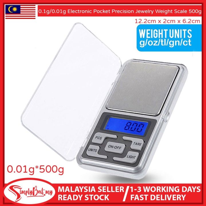 SIMPLYBEST High Precision Digital Milligram Portable Mini Pocket ...