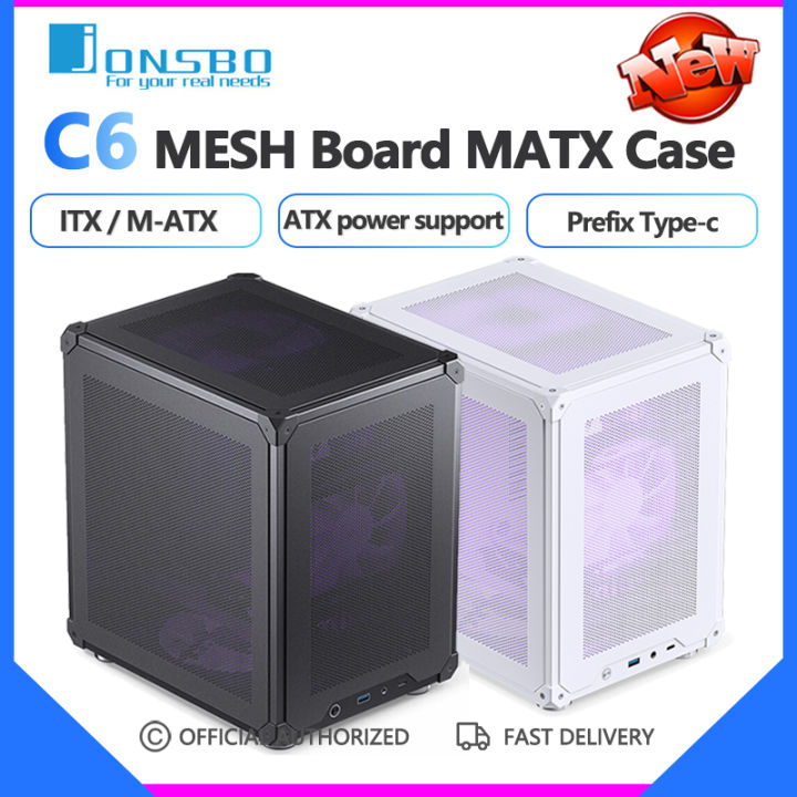 Jonsbo C6 Itx Handle Case Matx Itx Mesh Boards Type C Atx Power Supply