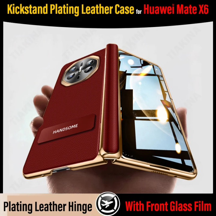 ขาสปริงสำหรับ Huawei Mate เคสกระจกหลังหนังหน้าจอกระจก X6แบบตั้งได้ | Lazada.co.th