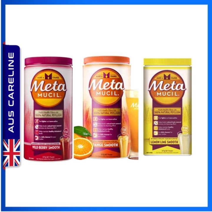 Metamucil Fibre Supplement Smooth Orange 114 Dose 673g | EXP DATE : 12/ ...