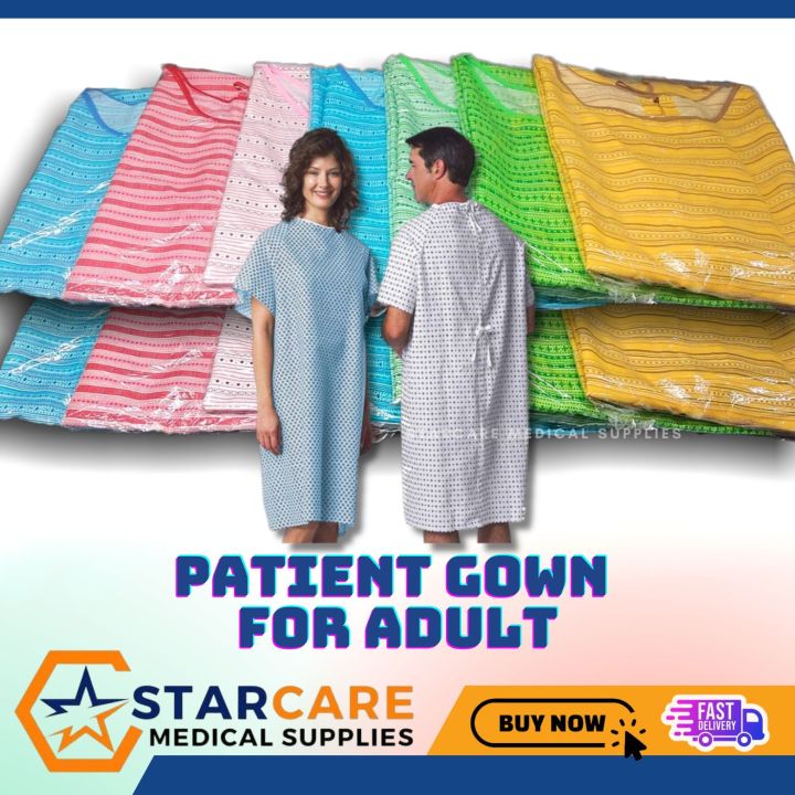 PATIENT GOWN / HOSPITAL-GOWN Assorted Colors | Lazada PH