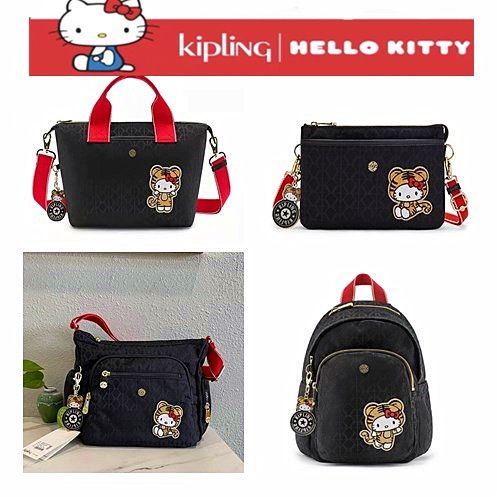 Kipling x Hello Kitty Limited Edition กระเป๋าสะพายไหล่ ทรงบักเก็ต สําหรับสตรี | Lazada.co.th