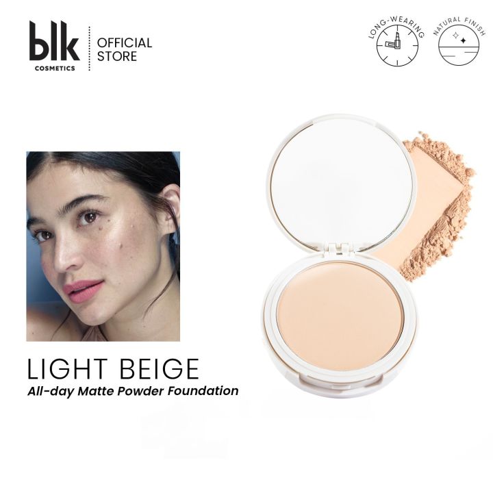 blk cosmetics daydream all-day matte powder foundation light beige ...