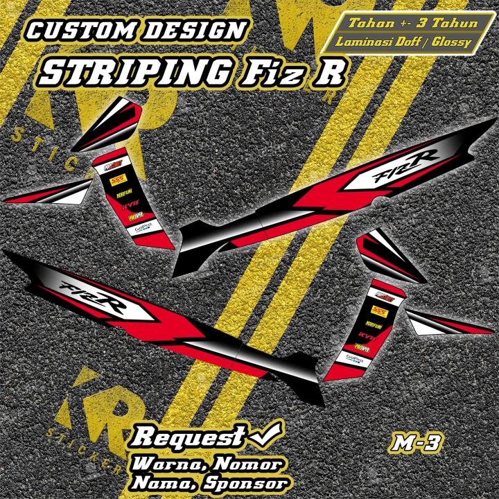 Sticker Striping Fiz R / Poswan Custom Desain Stiker Fiz R | stiker lis ...