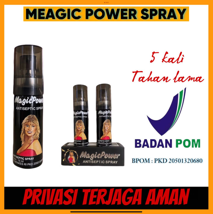 Magic Power Hitam Antiseptic Spray Tahan Lama - Magic Power Spray ...