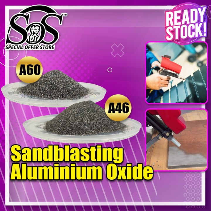【1KG Aikka Aluminium Sandblasting Sand】 #46 & #60 Pasir Sand Blasting ...