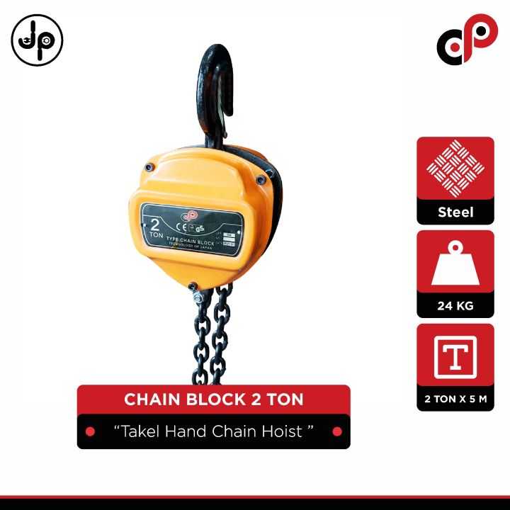 Chain Block 2 Ton x 5 Meter CP | Takel Hand Chain Hoist 2Ton x 5 Meter ...