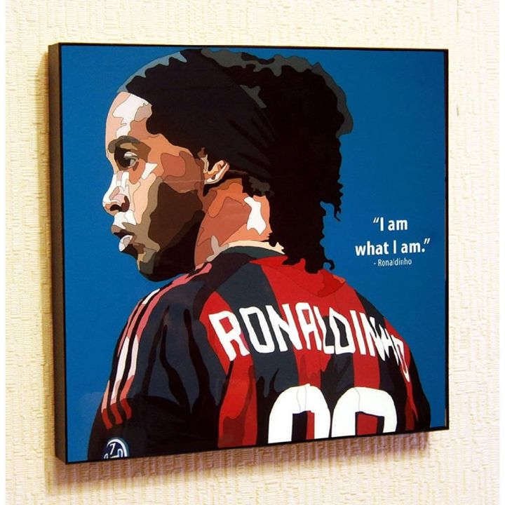 High Quality Ronaldinho Barcelona FC Football Soccer Poster POP Art ...