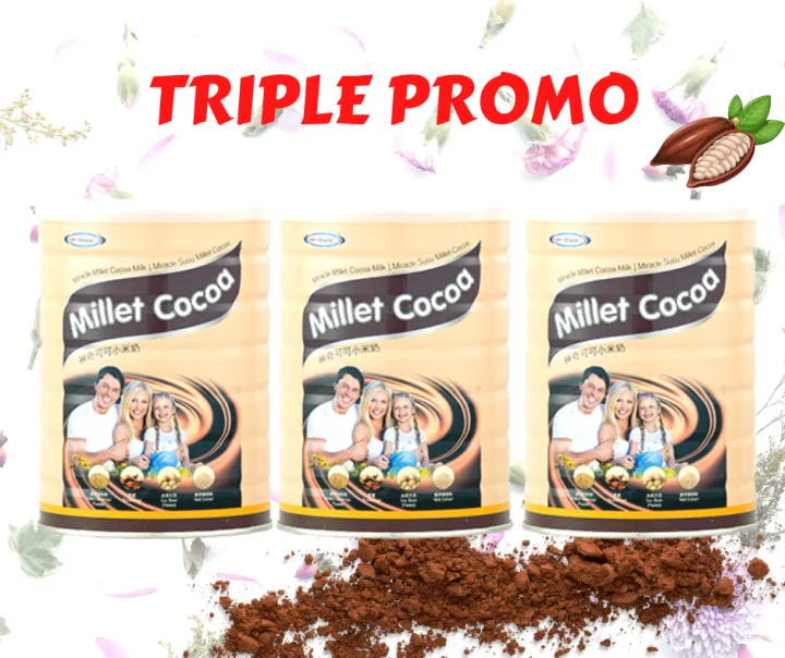 【FAST SHIP OUT】 3 X MHP MIRACLE MILLET COCOA 900G Exp 6/2027 | Lazada
