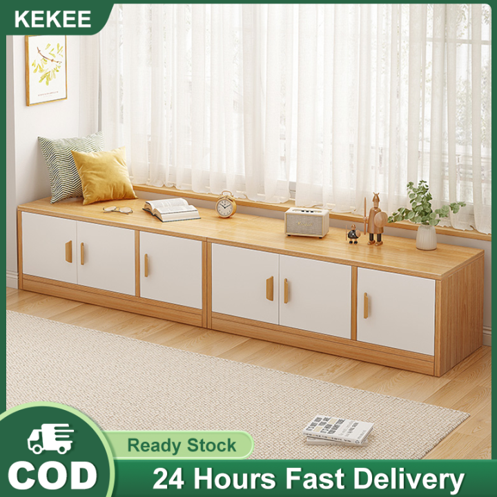 KEKEE Cabinet Storage Bay Window Locker Seat Balcony Locker Cupboard ...