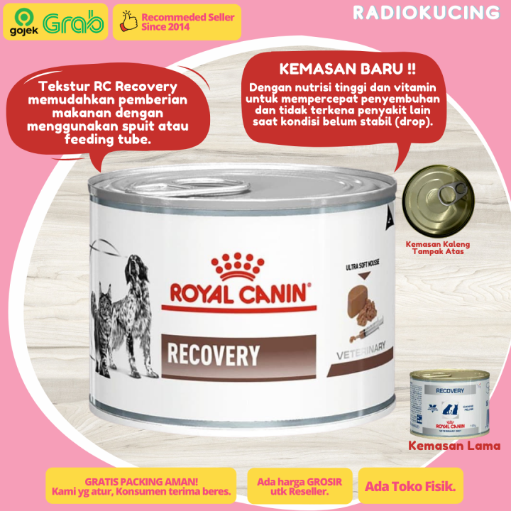Royal Canin Recovery 195gr Kaleng Wet Food Makanan Kucing Anjing Sakit ...