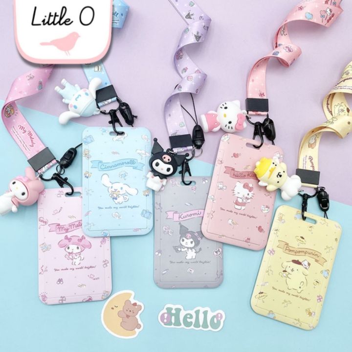 DISNEY SANRIO Lanyard ID Card Name Tag ID Card Holder Gantungan Kartu ...
