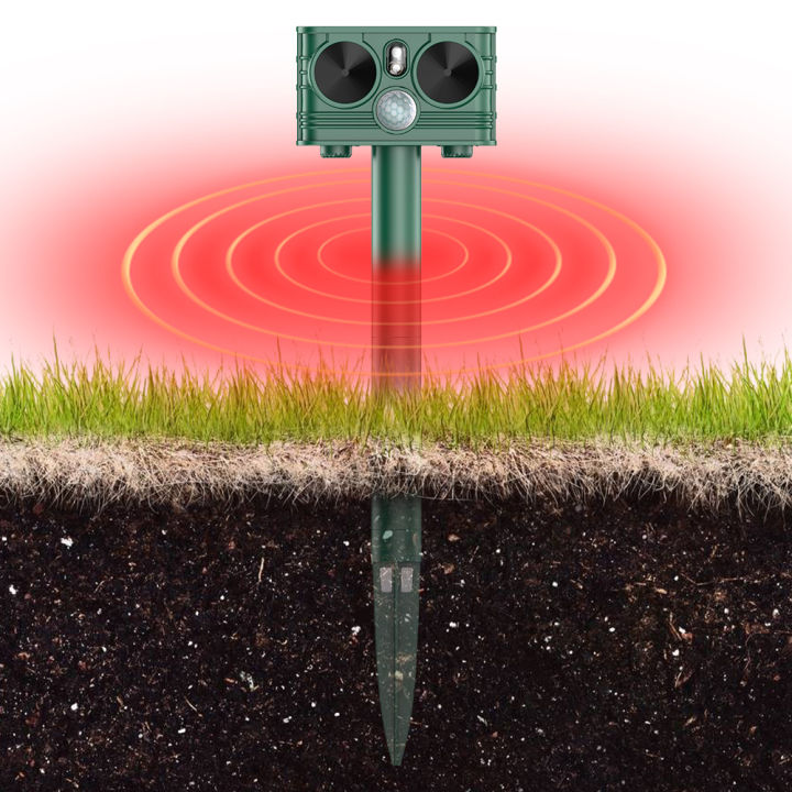 Ultrasonic Animal Repellent Outdoor Solar Animal Repeller Waterproof ...