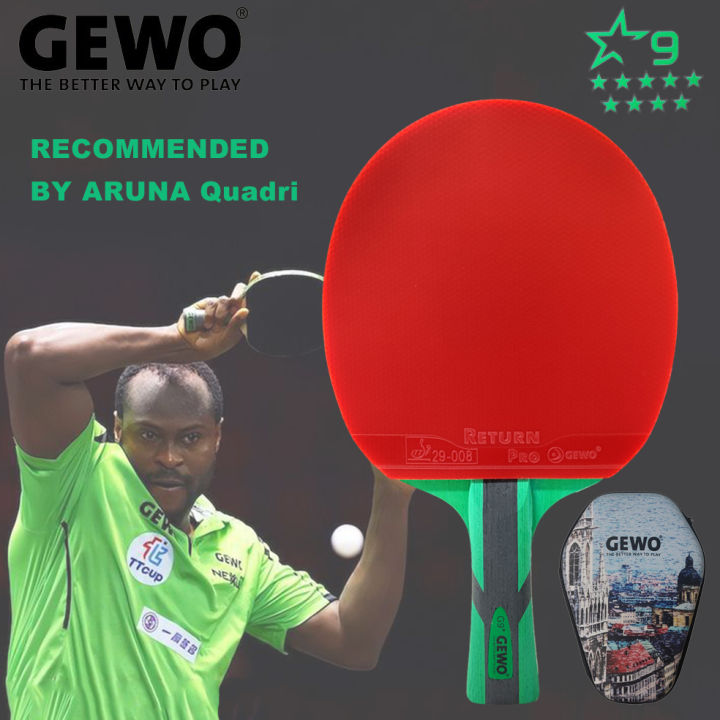 Original GEWO Table Tennis Racket 6/7/8/9 Star Professional Carbon Ping ...