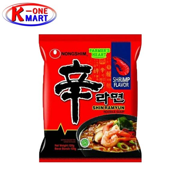 Korean Noodles Nongshim Shin Ramyun/Ramen (Shrimp Flavor) 120g | Lazada PH