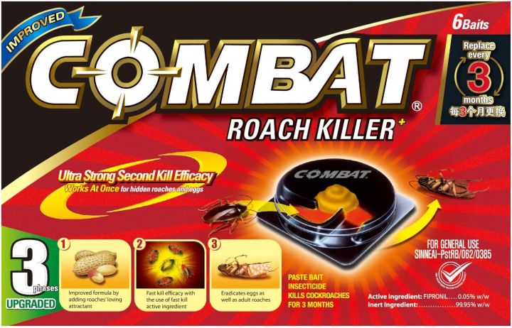 Combat Roach Killer Bait Stations, 6 count | Lazada Singapore