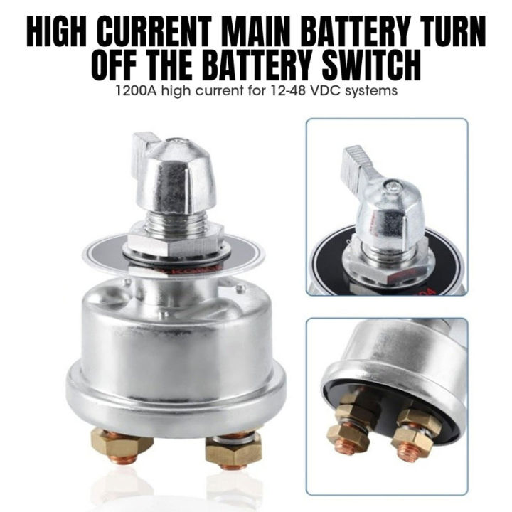 High Current Battery Disconnect Switch 48V Battery Protection Brass ...
