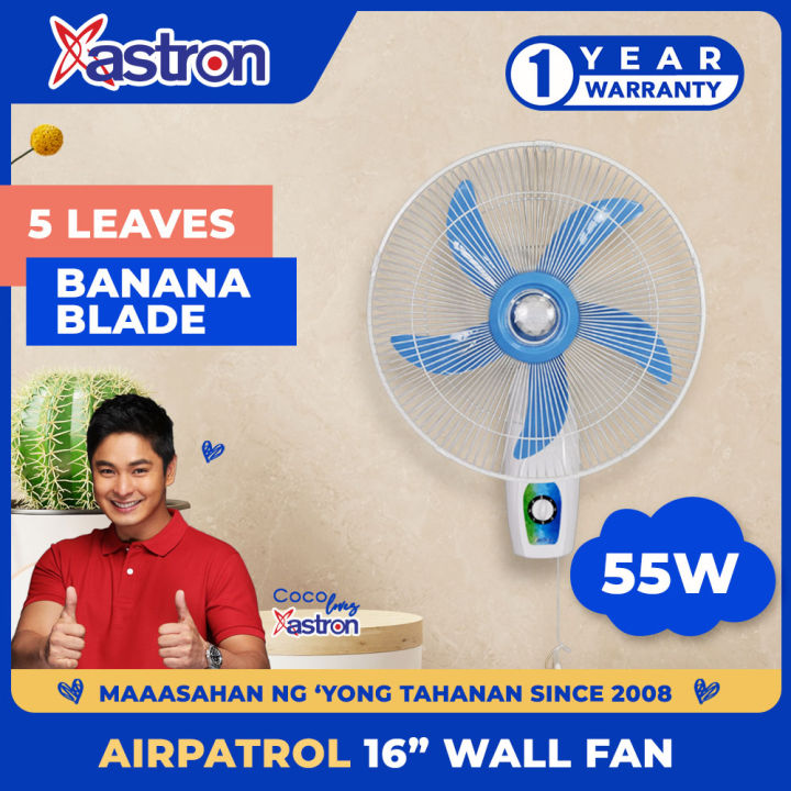 Astron AIRPATROL 16" Wall Fan (Blue) | Electric Fan | 45W/50W/55W | 5 ...