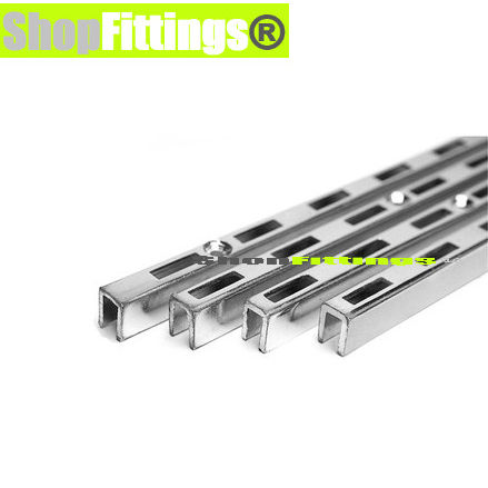 Tiang Braket Rel Besi Ambalan Rak Kaca Kayu Display Rail Slot Channel ...