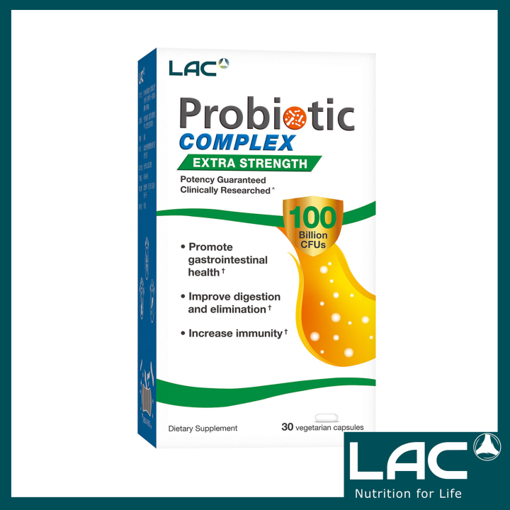 LAC Probiotic Complex 100Bil 30 CP (best by: July 2024) | Lazada PH