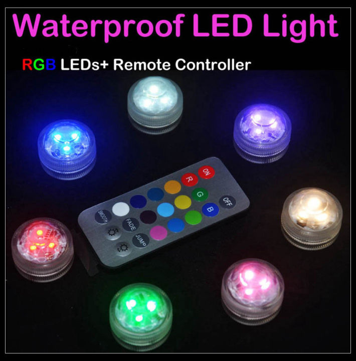 [Ship Today] Fish Tank Aquarium Light Remote Control Color Change Round ...