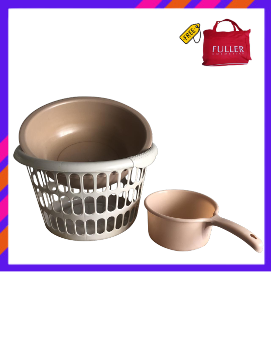 Laundry depot Aesthetic Laundry Bundle Set (Laundry Basket/Basin/Tabo ...