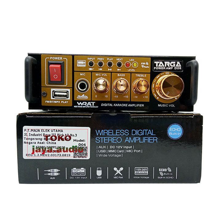Power Ampli Mini TARGA D06 Amplifier Mini Ampli Kecil Ampli Mobil ...