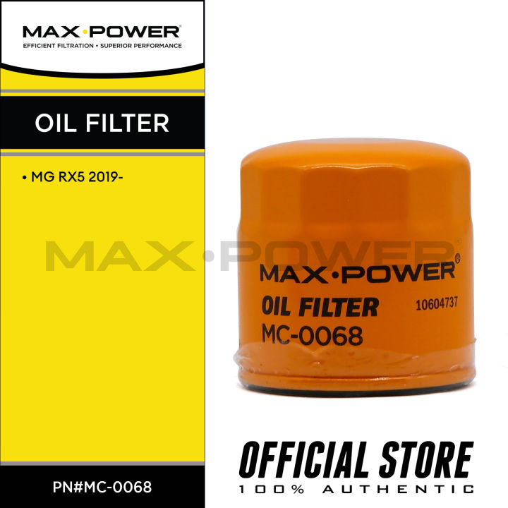 MAX Power Oil Filter for MG RX5 2019- MaxPower MC-0068 | Lazada PH