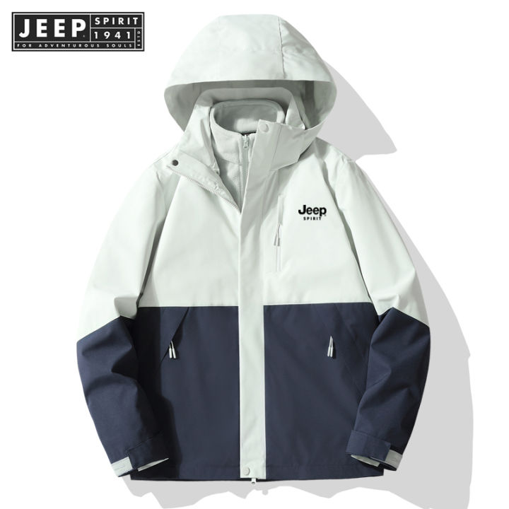JEEP SPIRIT 1941 ESTD Men's and Women's Outdoor Stormtrooper Jacket Men ...