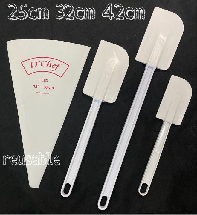 Reusable Piping Bag & White Spatulas | Lazada PH