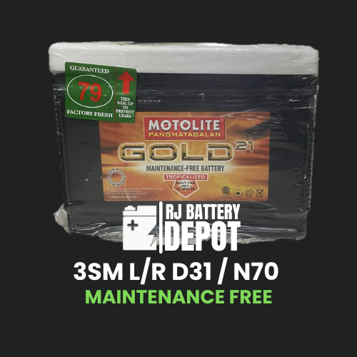 3SM L/R D31 / N70 MOTOLITE GOLD BATTERY | Lazada PH
