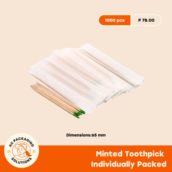 (1000s) Minted Toothpick Individually Wrapped | Lazada PH