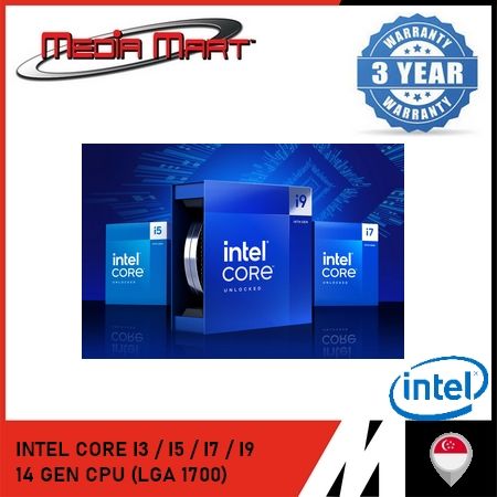 INTEL CORE CPU 14TH GEN I3/I5/I7/I9 LGA1700 DESKTOP PROCESSOR 14100 ...