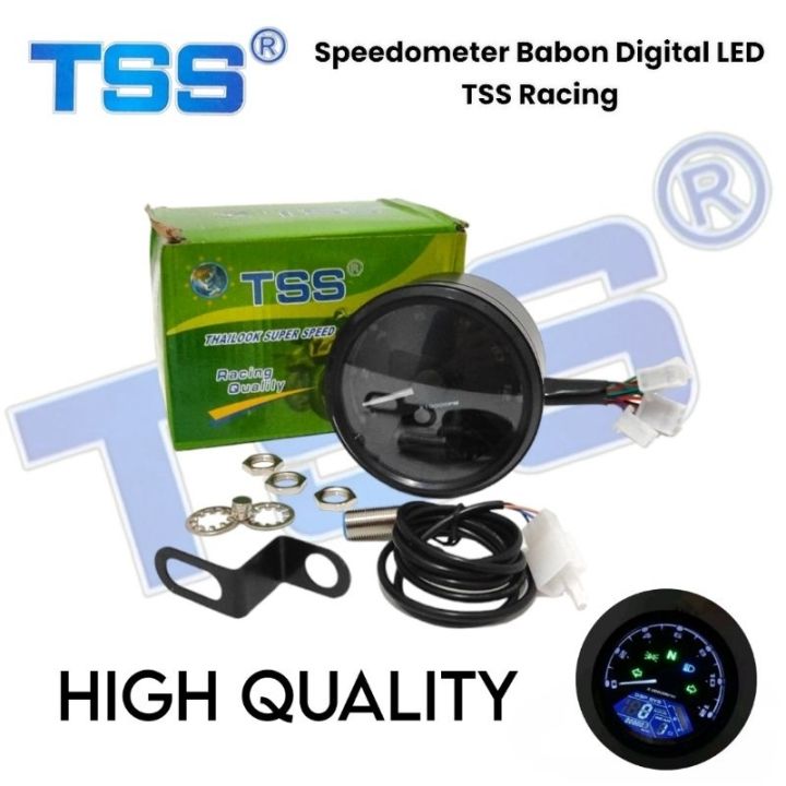 TSS - Racing Speedometer babon Digital bulat plus Sensor Spidometer ...