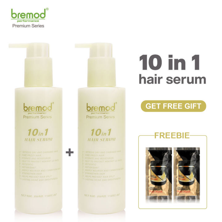 Bremod Premium Hair Serum 10 in 1 Improve Frizzy Repair Damaged Hair ...