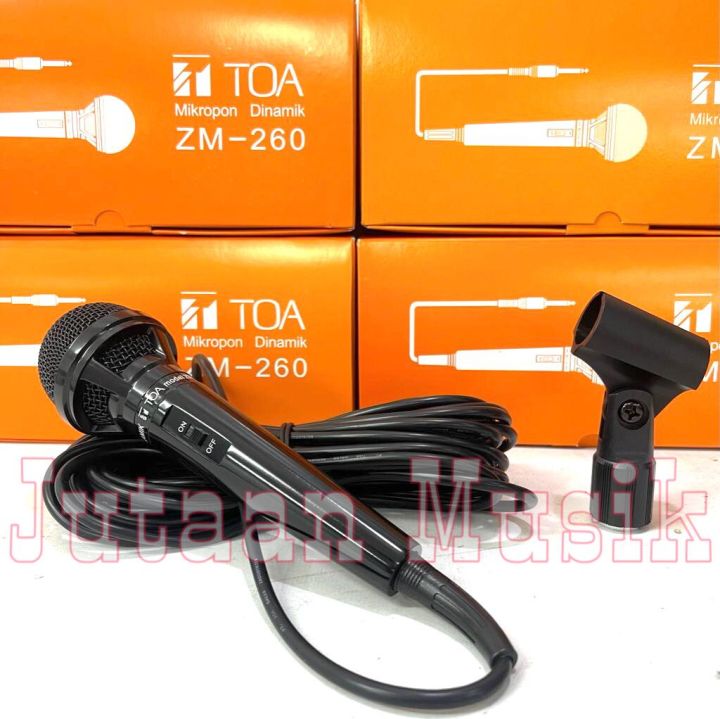 MIC TOA ZM-260 MIK KABEL ZM260 ZM 260 MICROPHONE MIKROPON DINAMIC ASLI ...