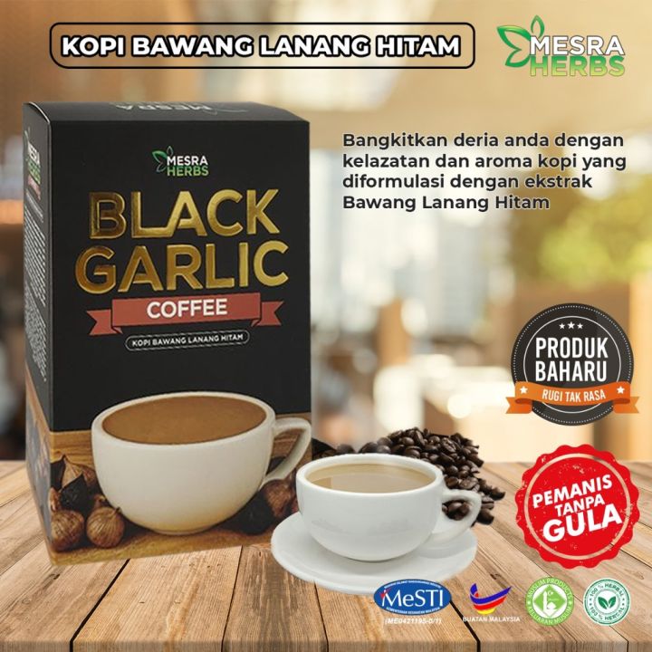 Single Clove Black Garlic Coffee Sugar Free | Kopi Bawang Putih Tunggal ...