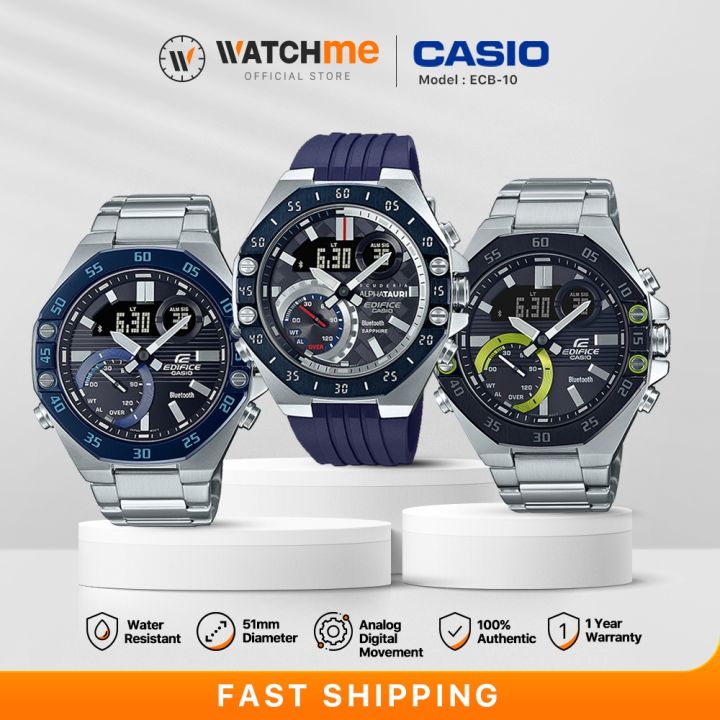 CASIO EDIFICE ECB-10 SERIES Fashion Business Analog Digital Men Watch ...
