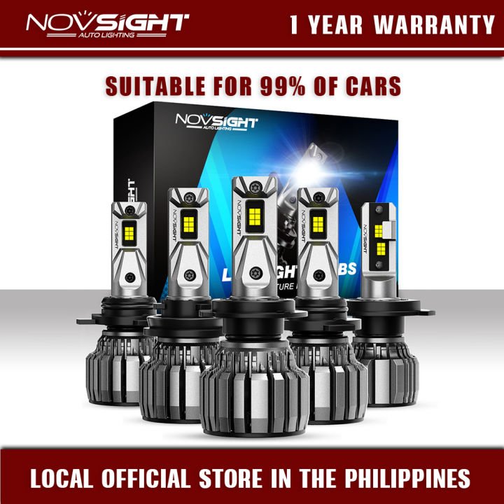 Novsight N71 60W / pair 16000LM headlight bulbs for Car white Color ...